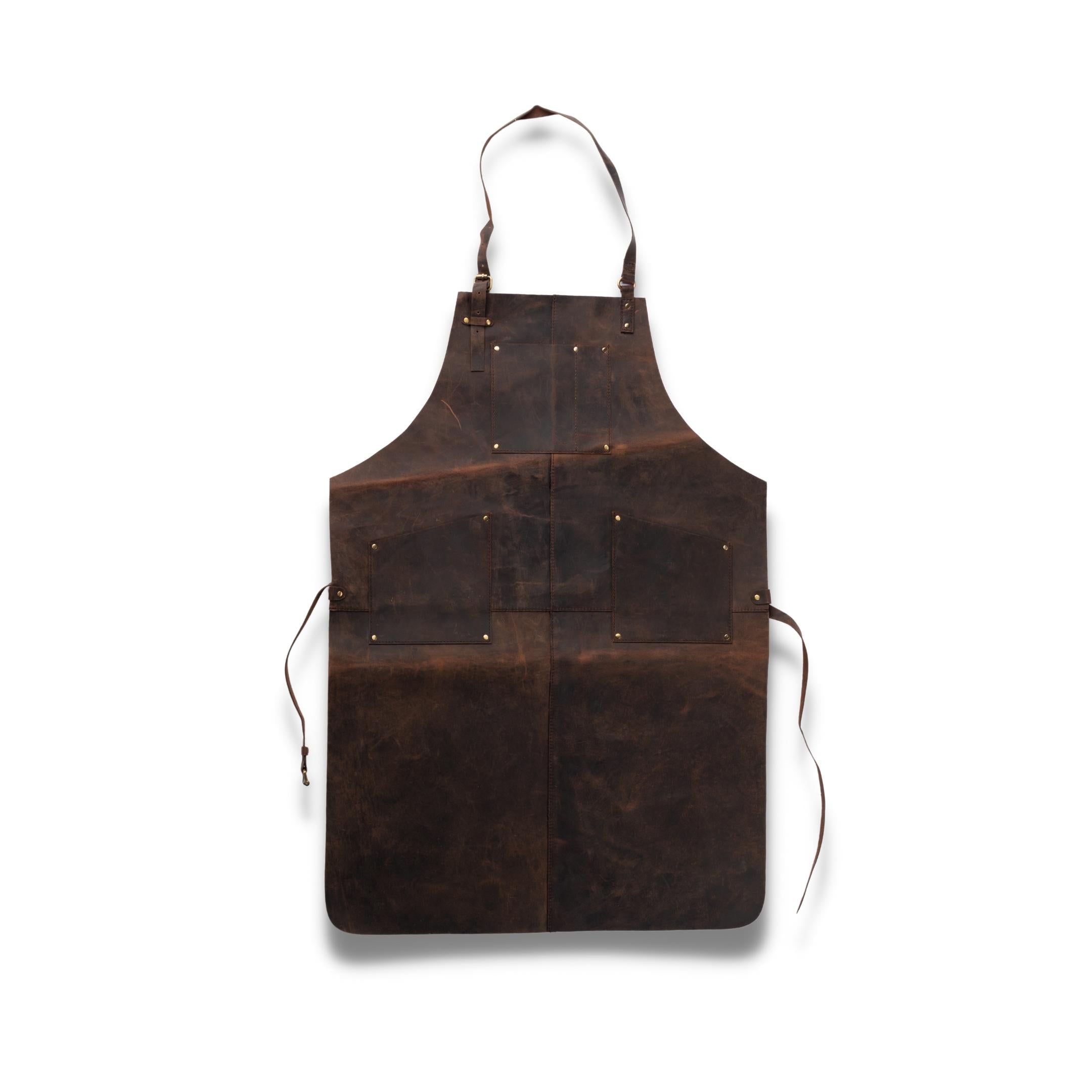 Leather Apron: Leather Full Apron for Cooking, Crafting, Gardening ...